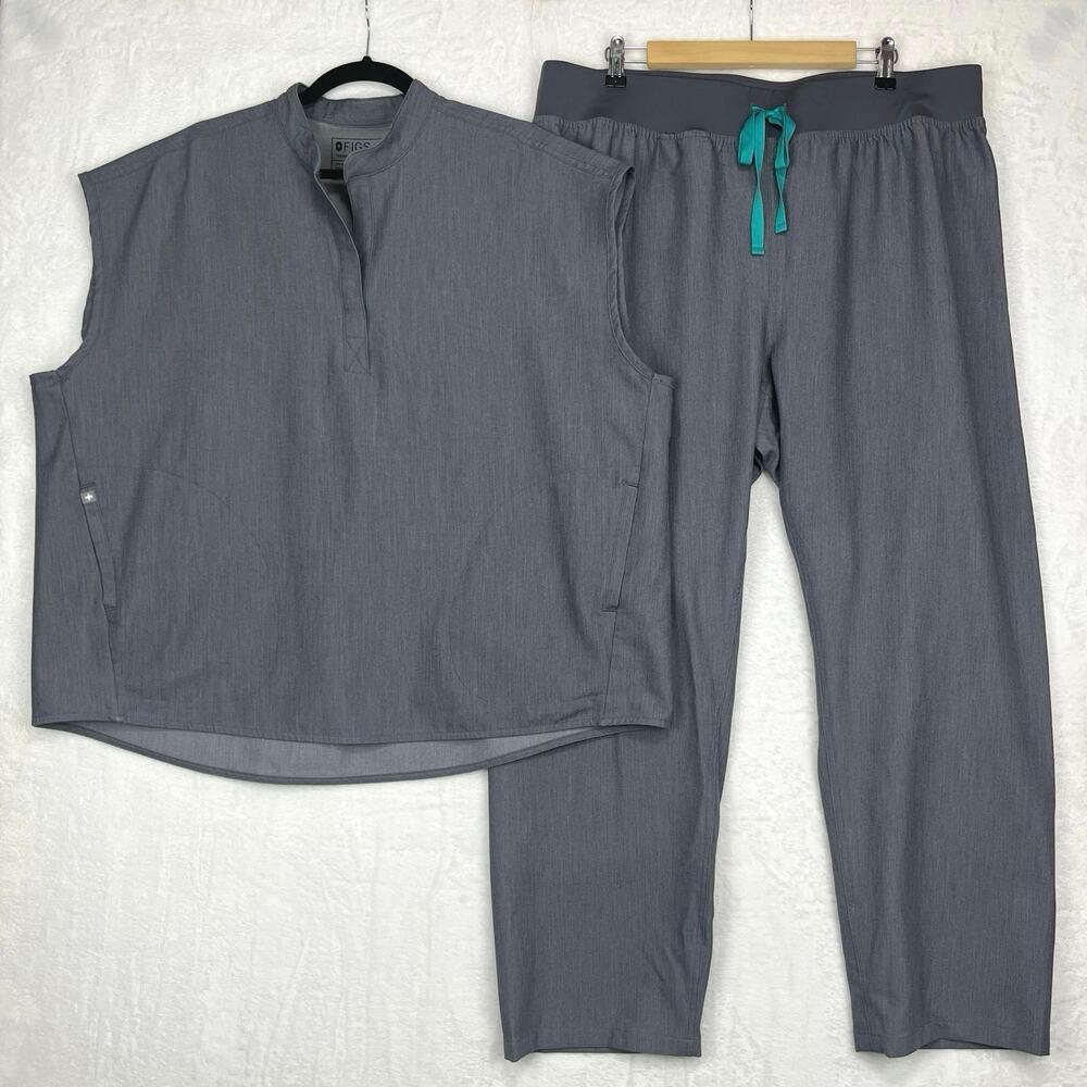 Figs Scrub Set Graphite Hw Livingston Basic Pants Nwt… - Gem